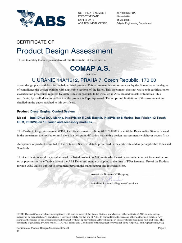 certificate_ems_marine abs_pda_2025 | PDF
