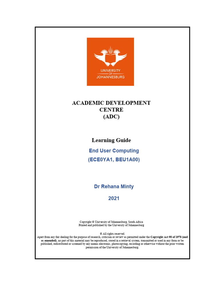 2021 Learning Guide Ecey01a1 Pdf Plagiarism Learning
