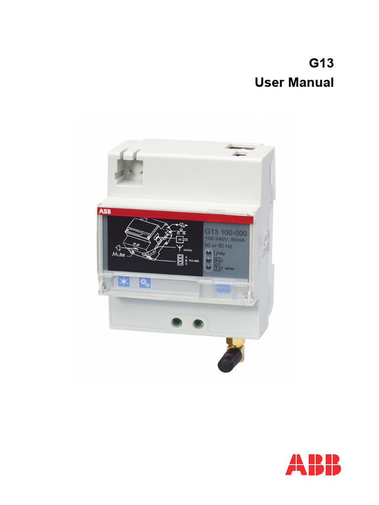 MANUAL KWH Gateway G13-100-000 2CMC489001M0201 - B - en - G13 - User - Manual | PDF | Menu ...
