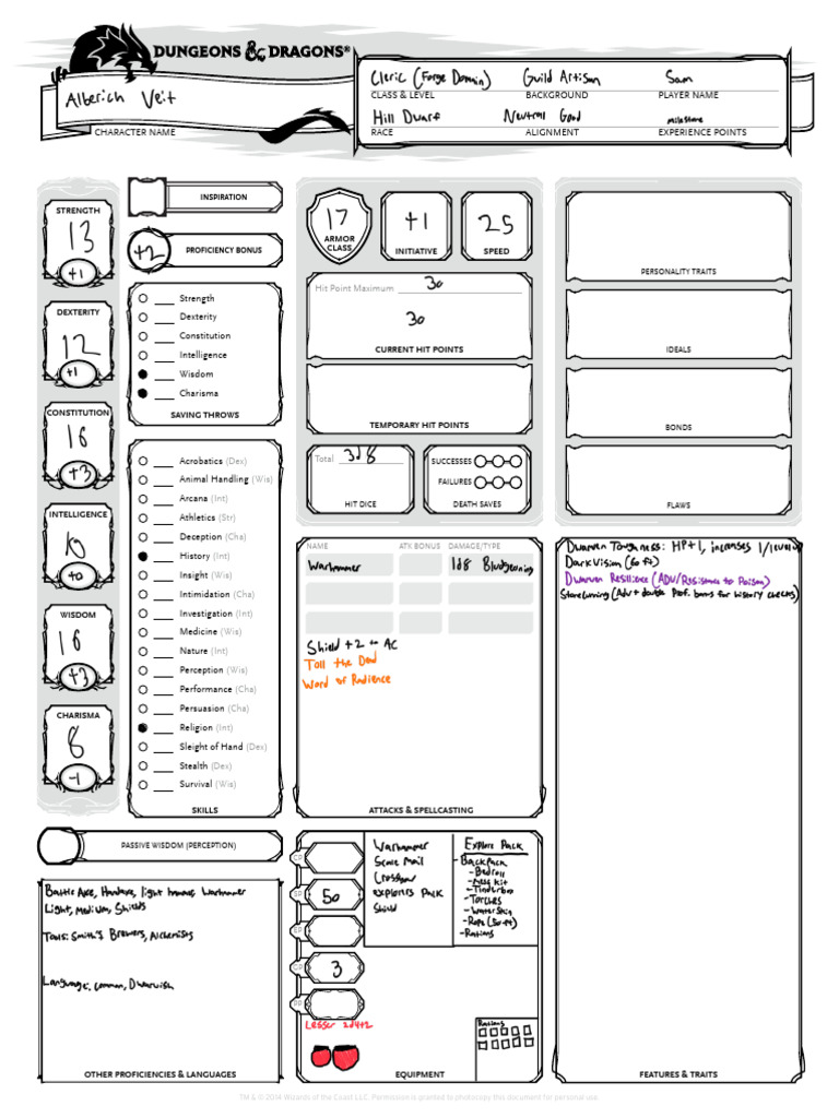 Random DND Character 4058 | PDF | Role Playing | Gaming