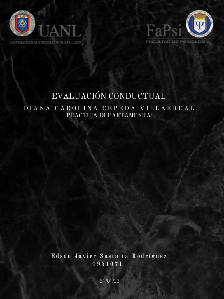 Evaluacion Conductual | PDF | Comportamiento | Evaluación