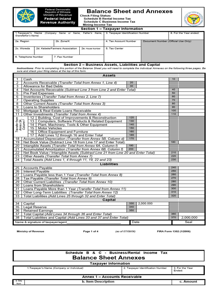 Balance sheet | PDF | Book Value | Taxes