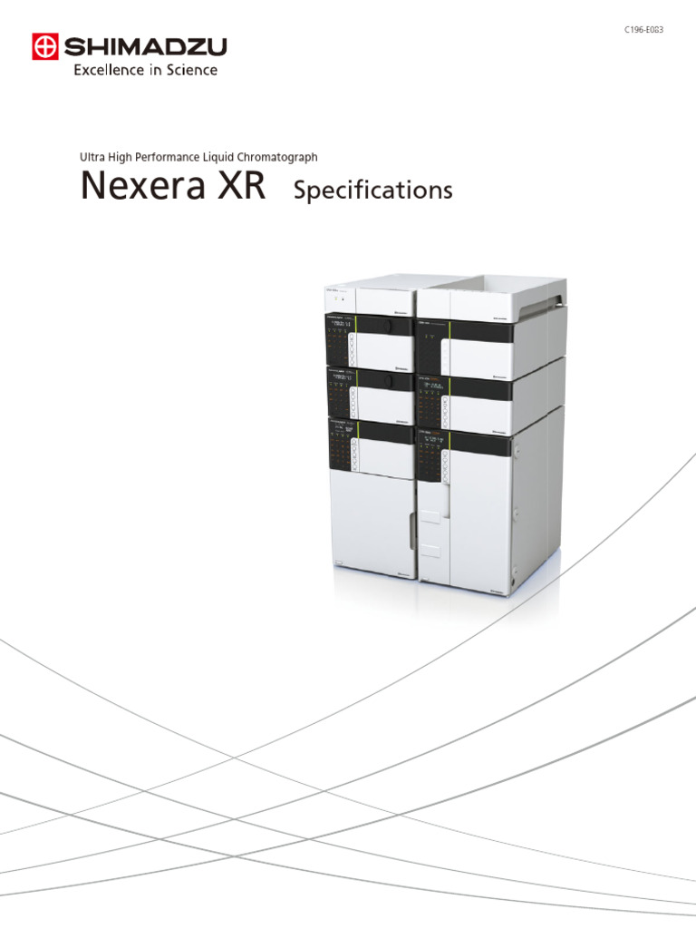 SHIMADZU LC Nexera XR Specifications | PDF | Wavelength | Sensor