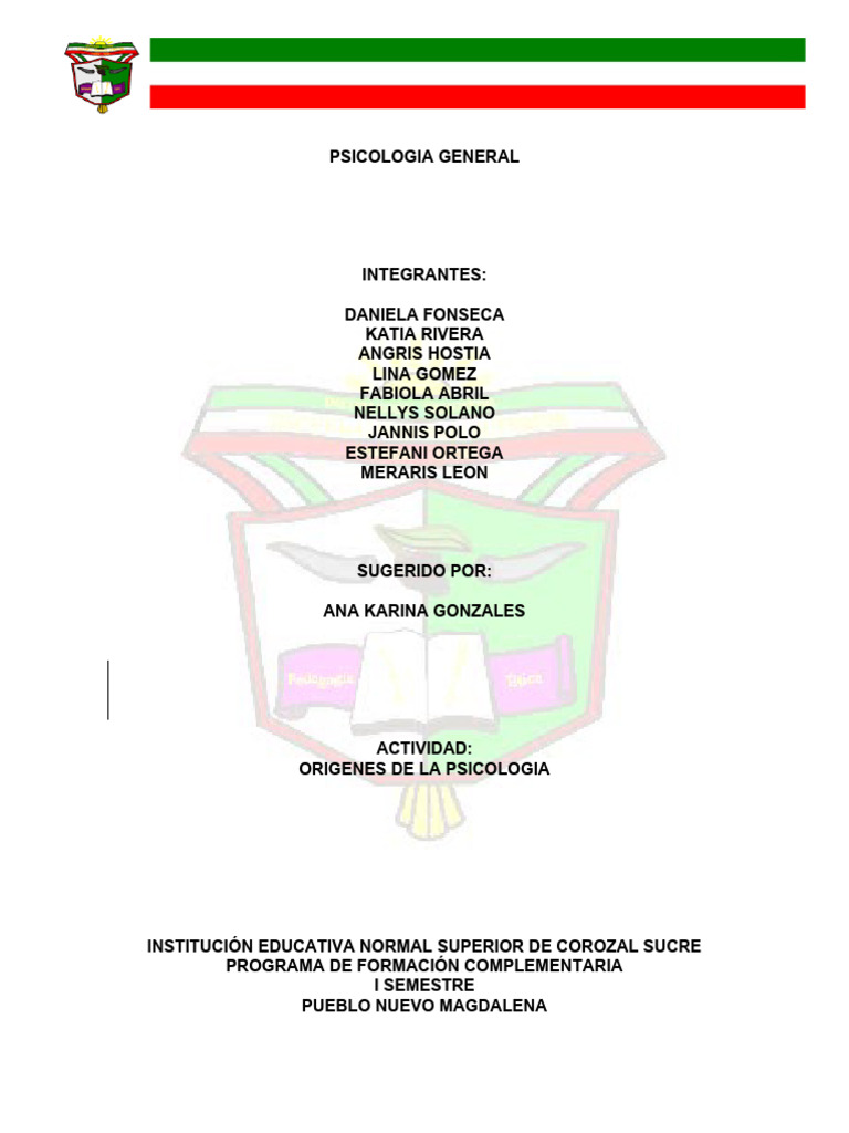 Taller de Psicologia Daniela Fonseca | PDF | Sicología | Mente