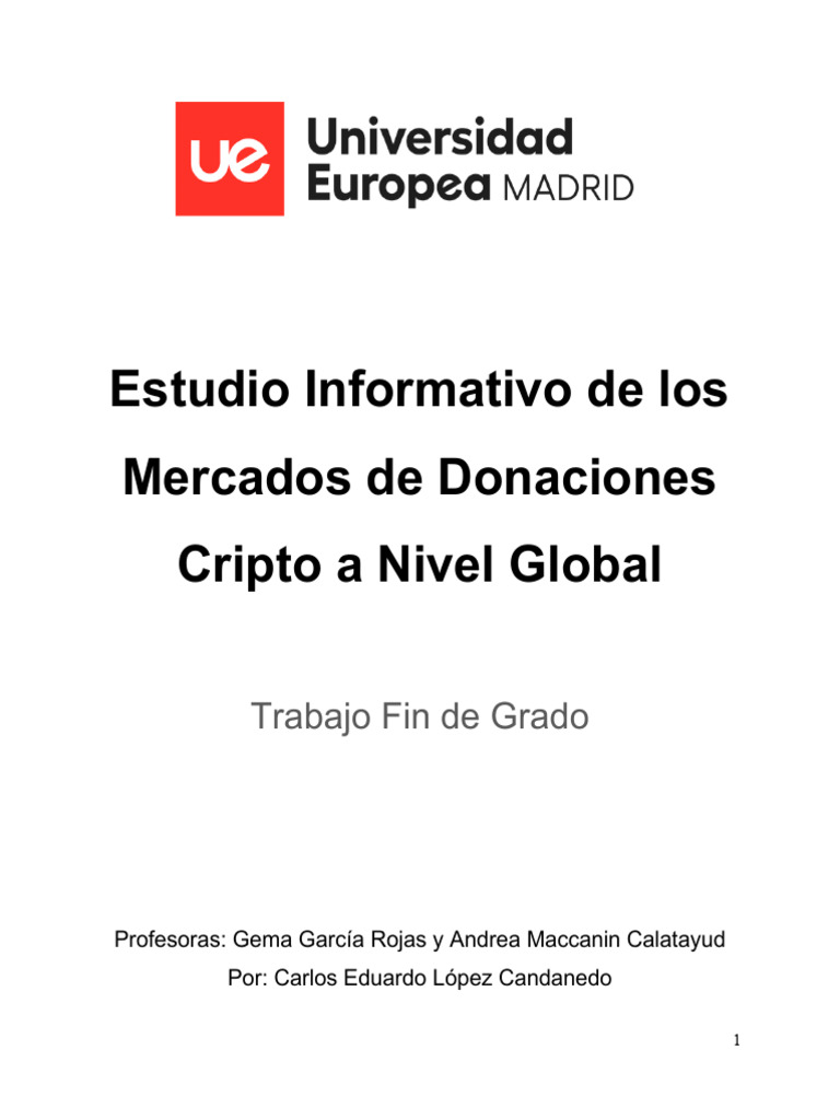 TFG Carlos | PDF | Criptomoneda | Bitcoin