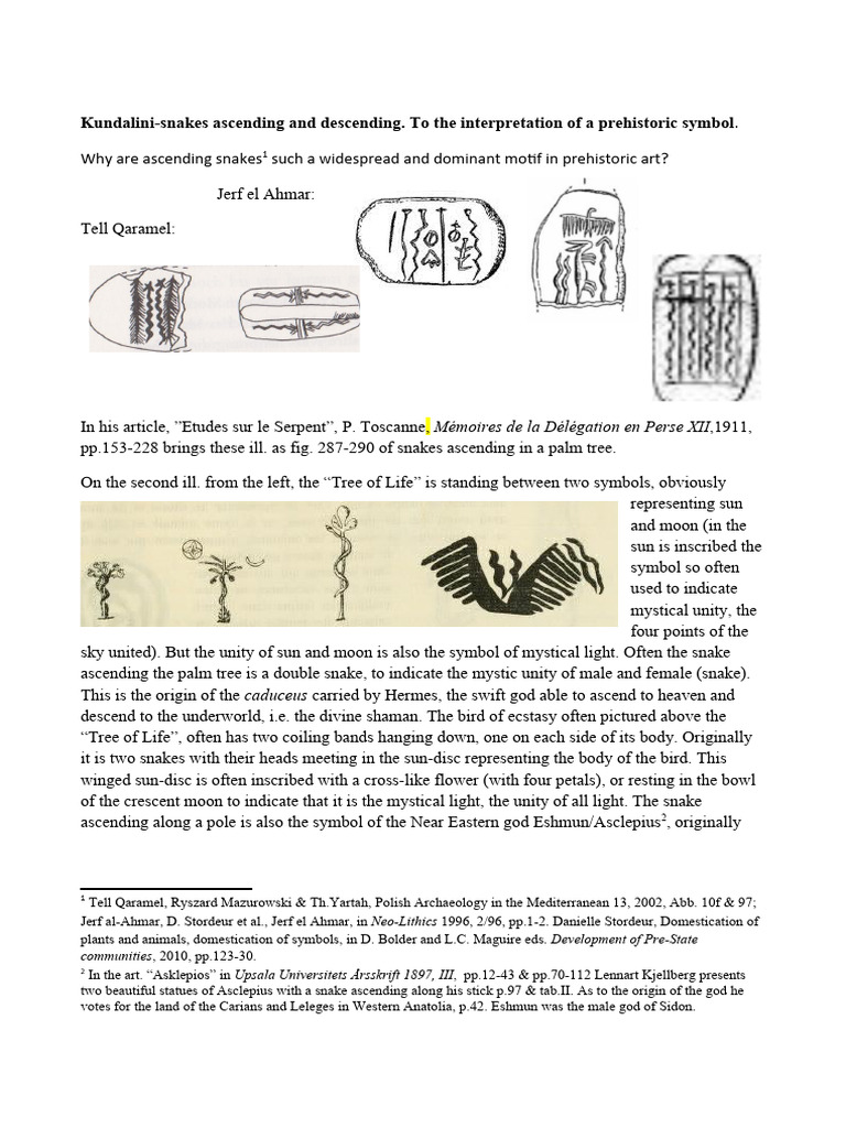 Kundalini Snakes Ascending and Descendin | PDF | Snake | Tree Of Life