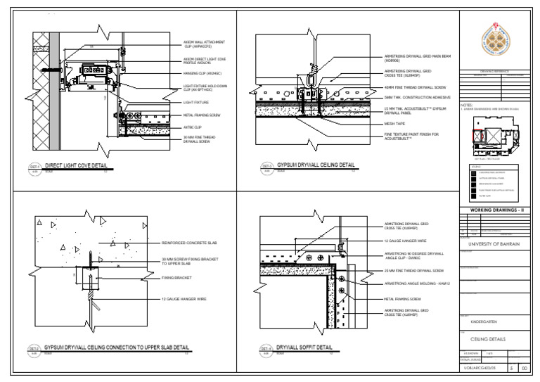 ceiling detail | PDF | Drywall | Ceiling