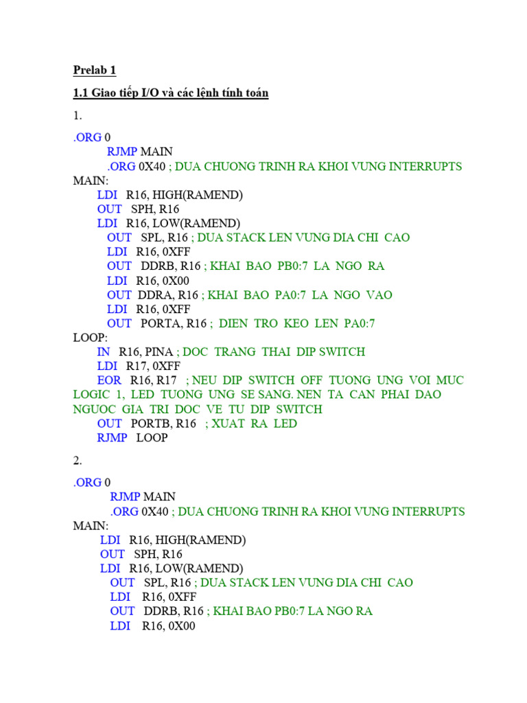 NguyenVanAnhKiet Prelab1 | PDF