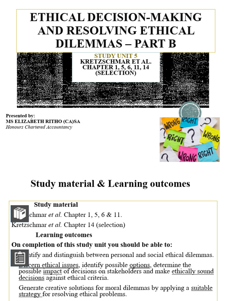 Ethical Decision-Making Strategies Guide | PDF | Rationality | Decision ...