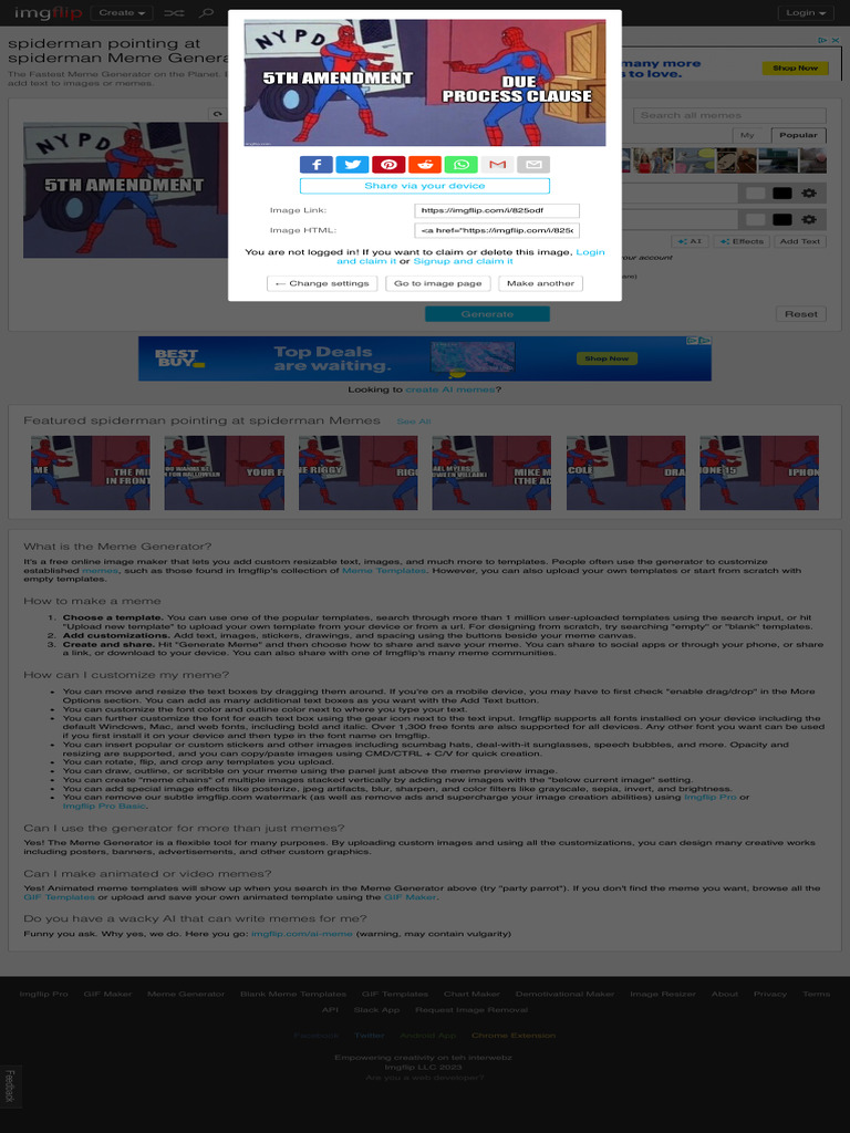 Spiderman Pointing at Spiderman Meme Generator - Imgflip | PDF | Computing | Software