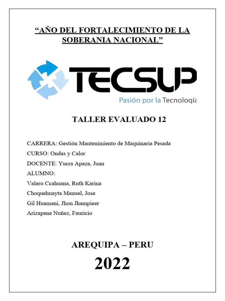 Taller Evaluado 12 | PDF Taller Evaluado 12 | PDF