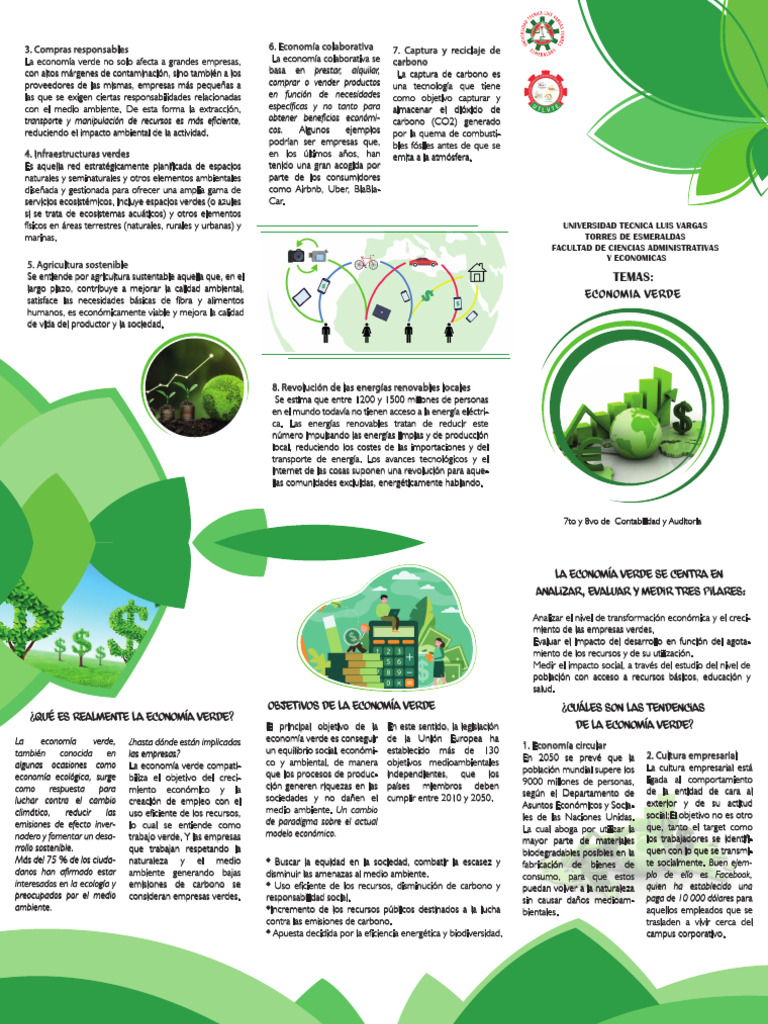 Triptico Economia Verde | PDF | Sustentabilidad | Entorno natural Triptico Economia Verde | PDF | Sustentabilidad | Entorno natural