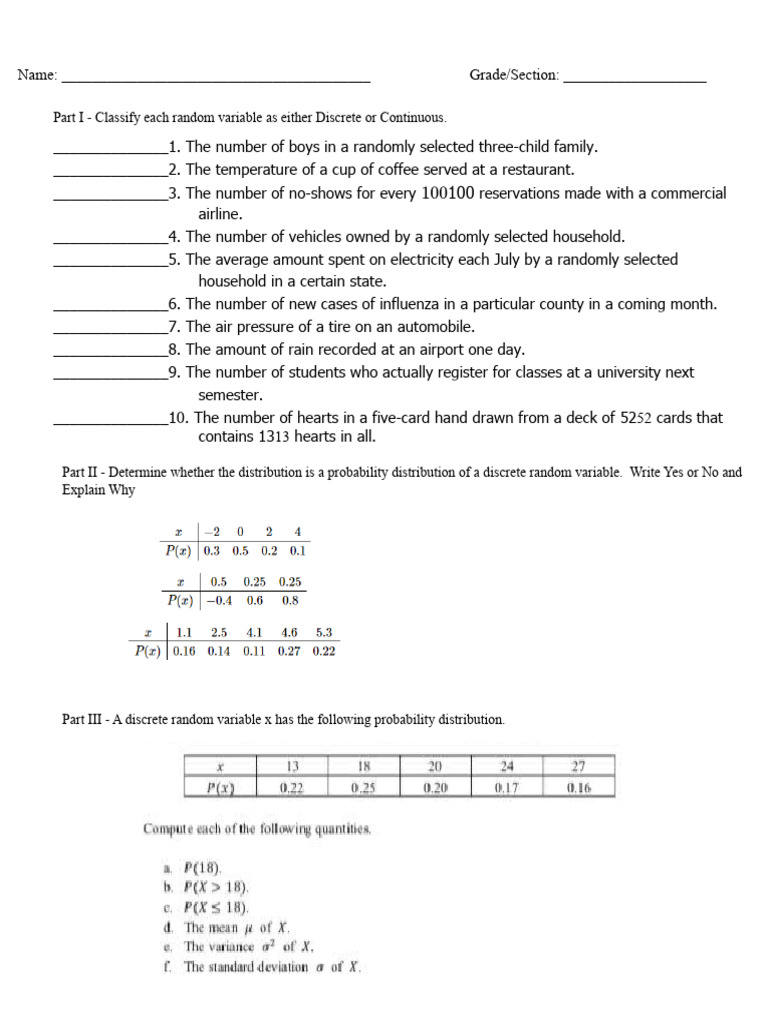 Activity - Stat and Probability | PDF | Probability Distribution | Standard Deviation