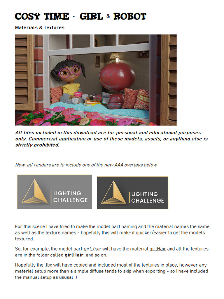 Girl & Robot Materials PDF | PDF