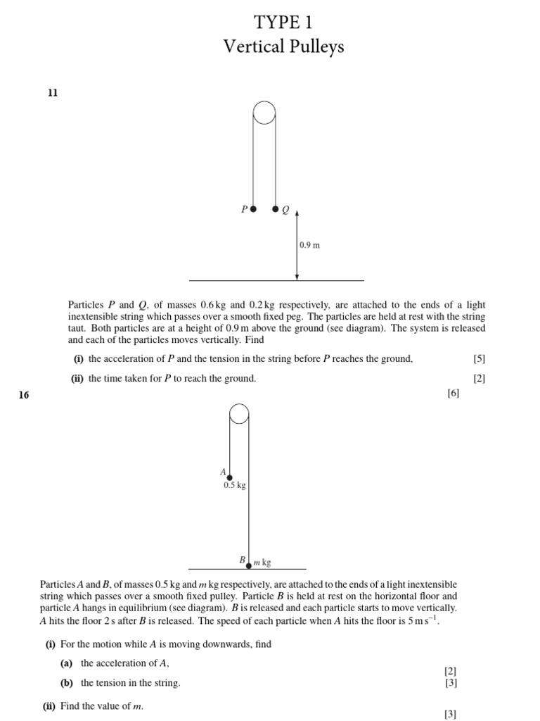 Questions Type Wise' | PDF | Force | Tension (Physics)