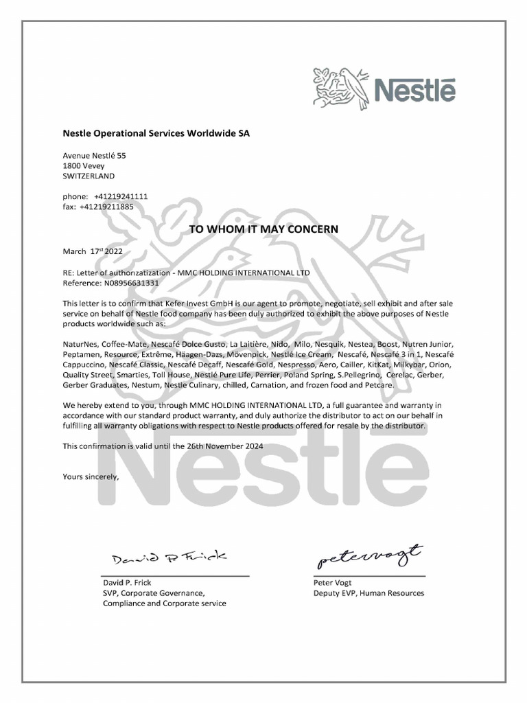 Nestle | PDF