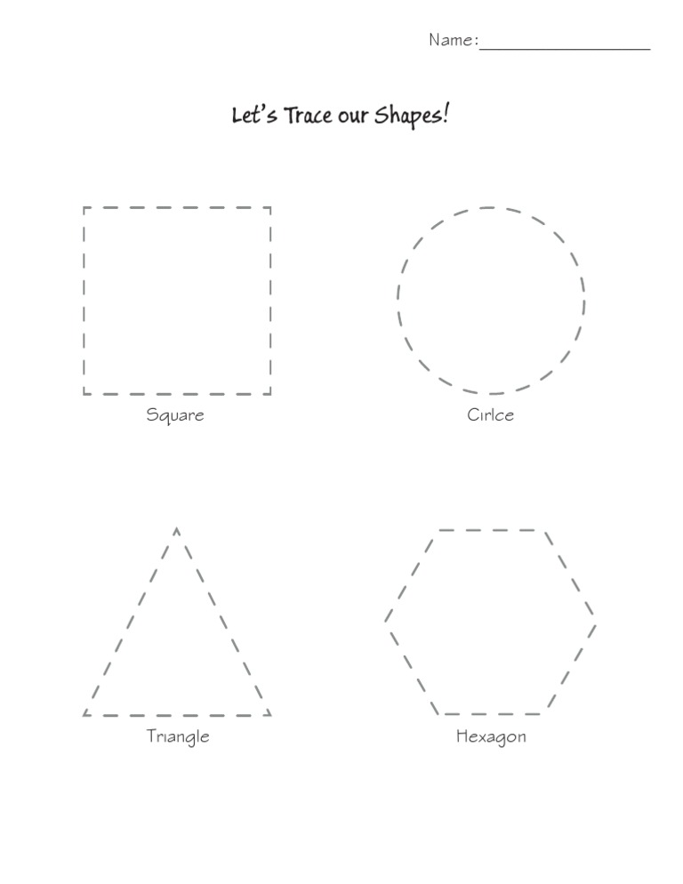 Tracing Shapes 1 | PDF
