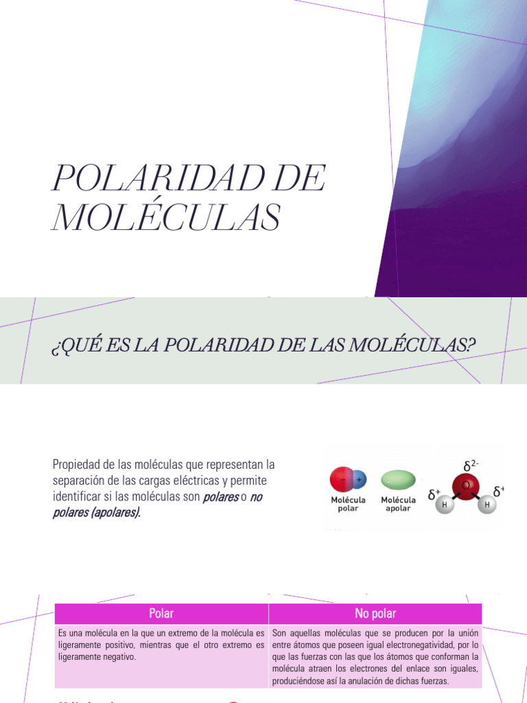 Polaridad de Las Móleculas | PDF