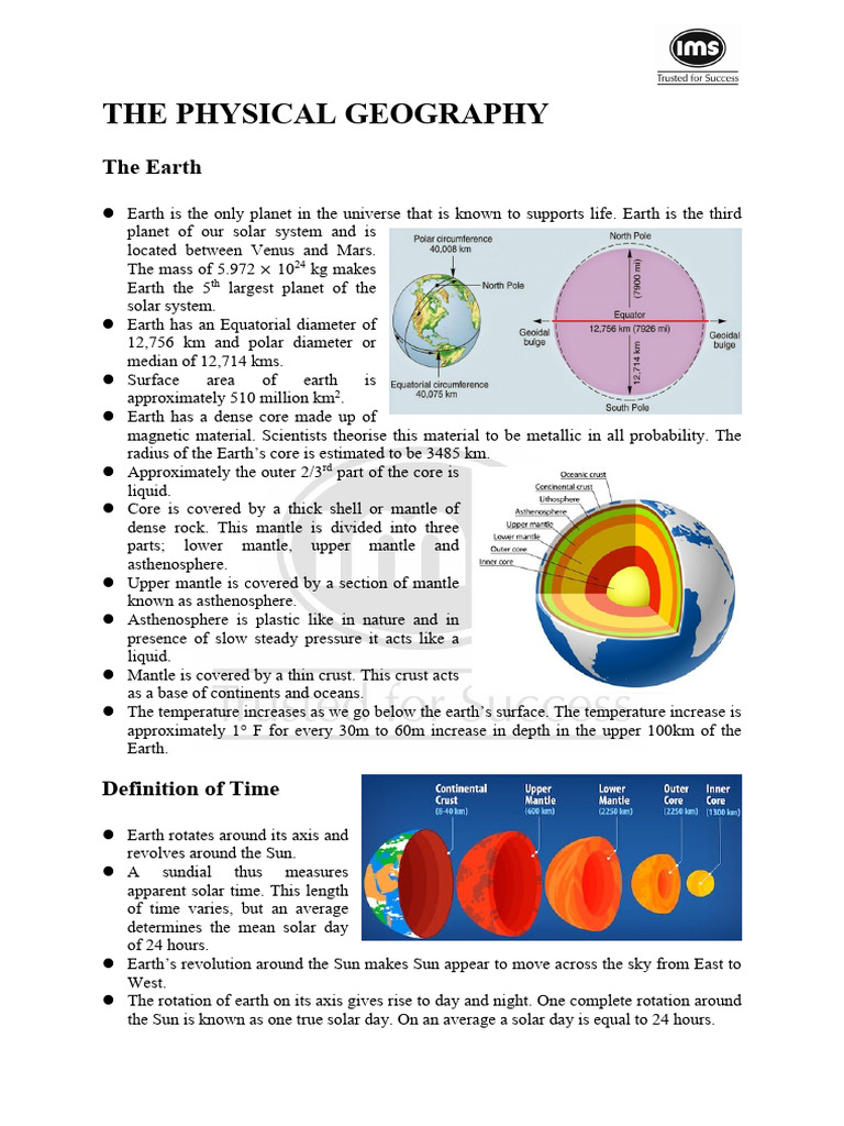Physical Geography | PDF | Plate Tectonics | Atmosphere Of Earth