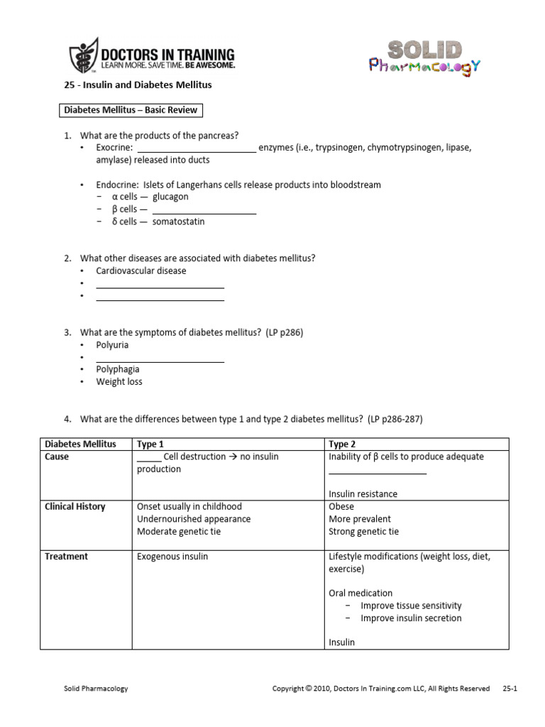 25 Insulin.... | PDF | Insulin | Hypoglycemia
