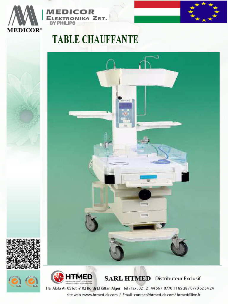 Table Chauffante Néonatale Babylife | PDF