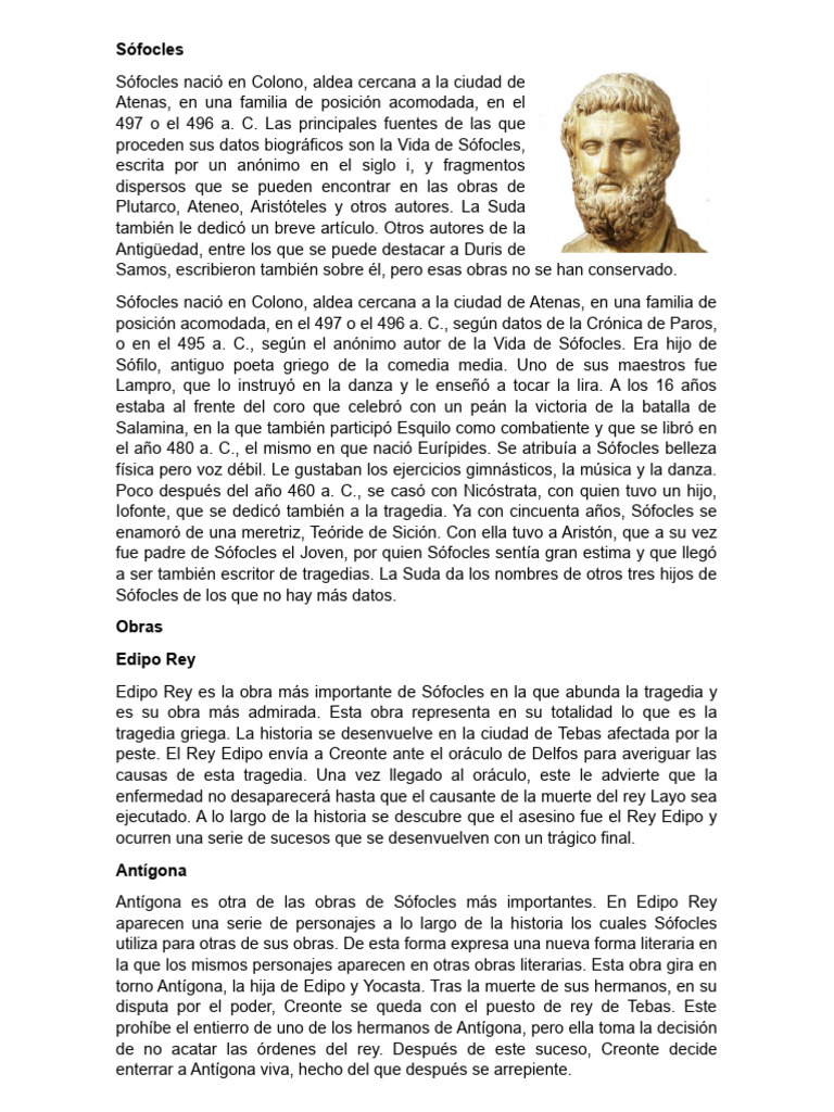 Sófocles | PDF | Sófocles | Edipo