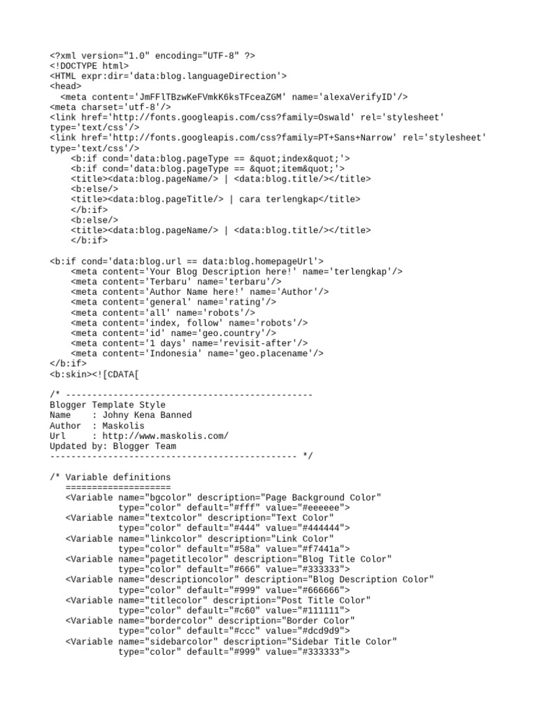 Templat Ku | PDF | Arial | Typefaces