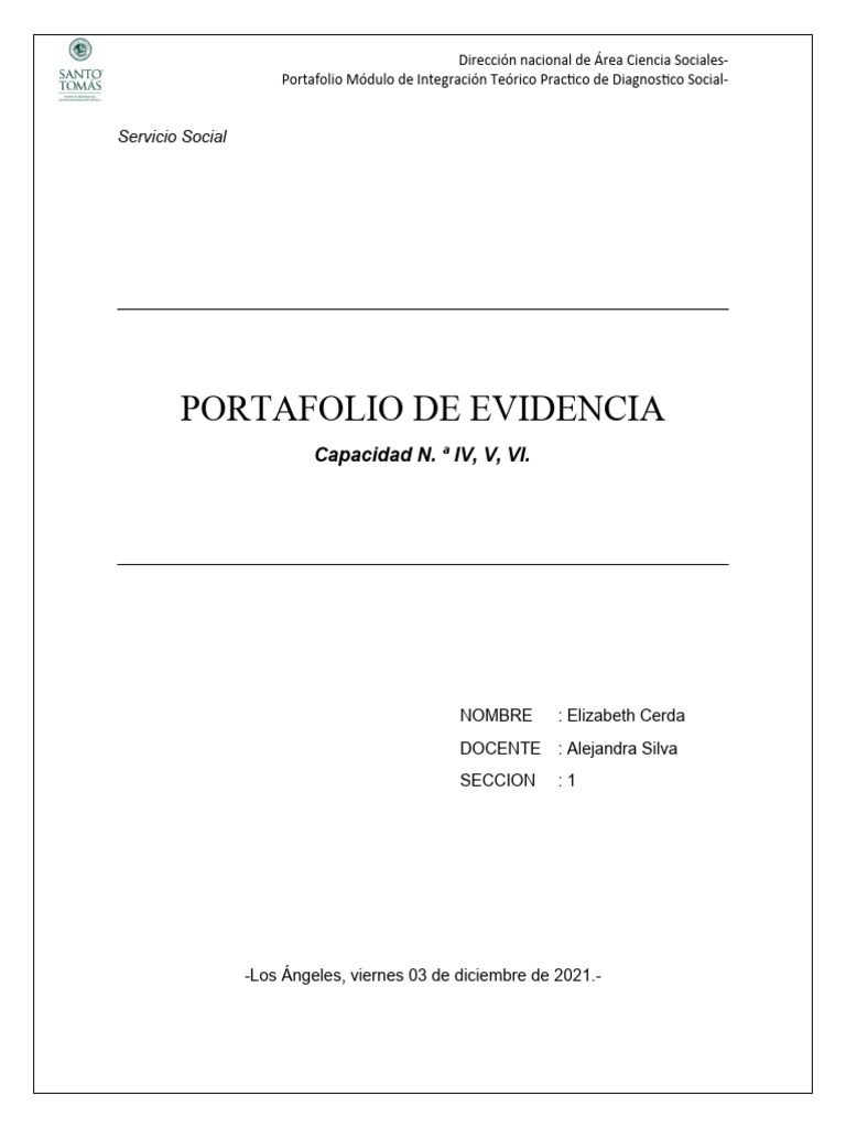 Mod - de Integ - Teo.prac de Diagnostico Social. Capacidad 4,5 y 6. Elizabeth Carol Cerda Merino ...