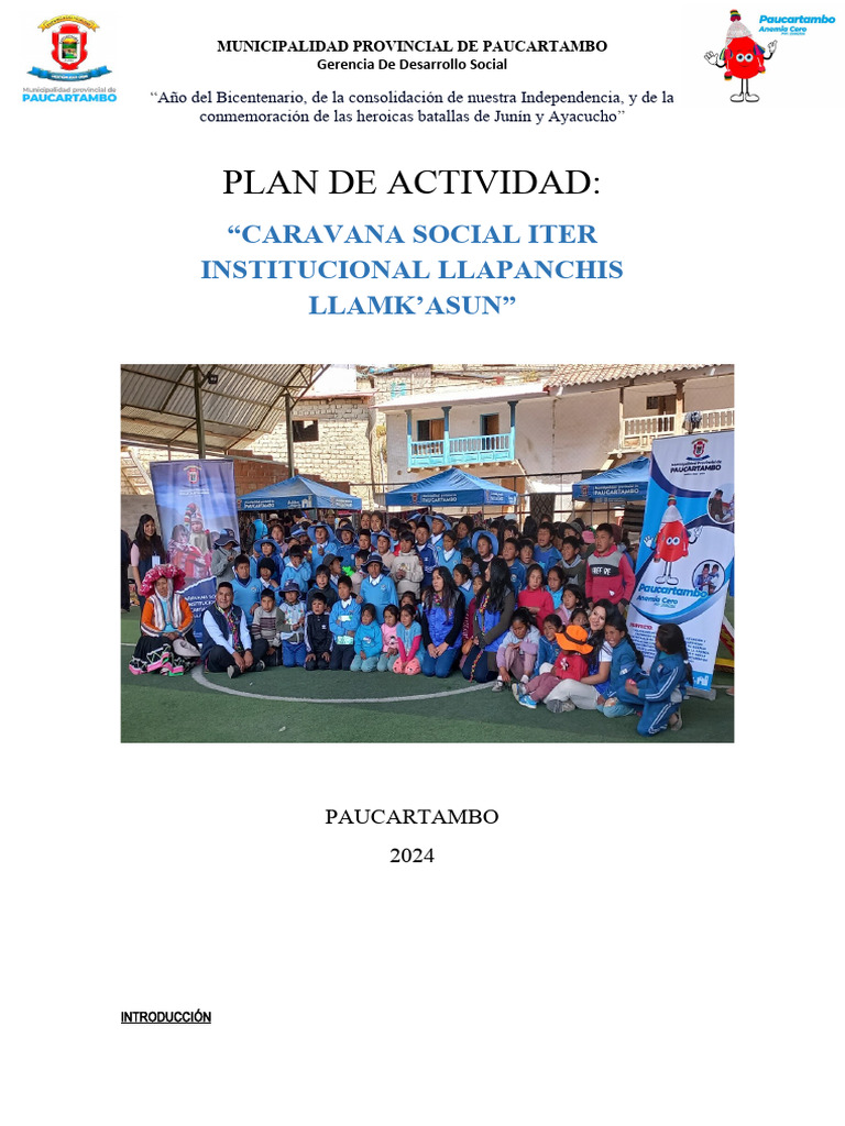 Caravana Social Paucartambo 2024 | PDF | Perú