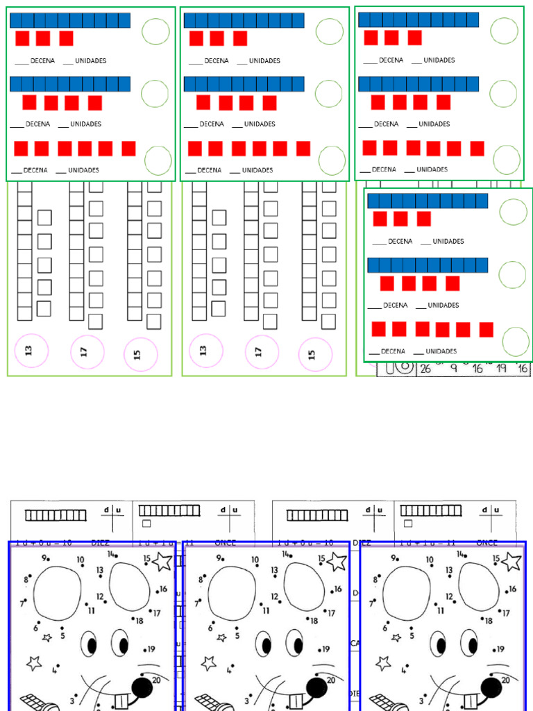 LA FAMILIA DEL 10 UNIDADES Y DECENAS | PDF