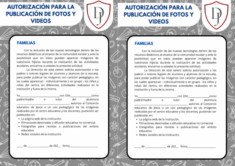 Autorización para Publicación de Fotos y Videos | PDF