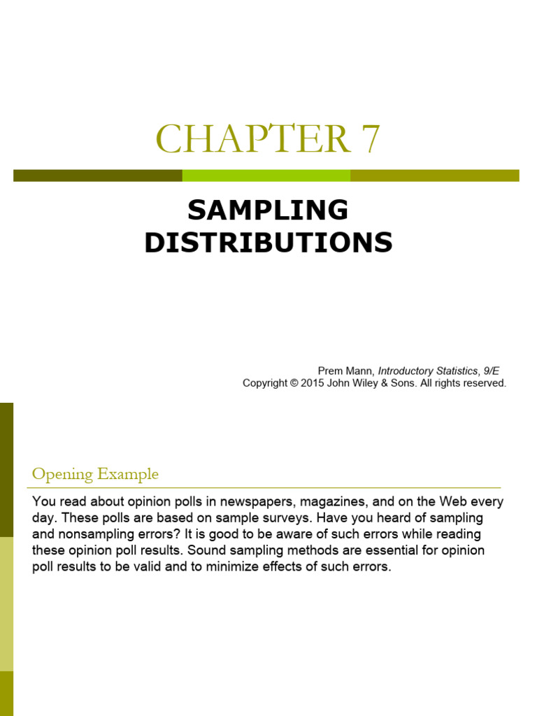 Chapter-7 | PDF | Standard Deviation | Statistics