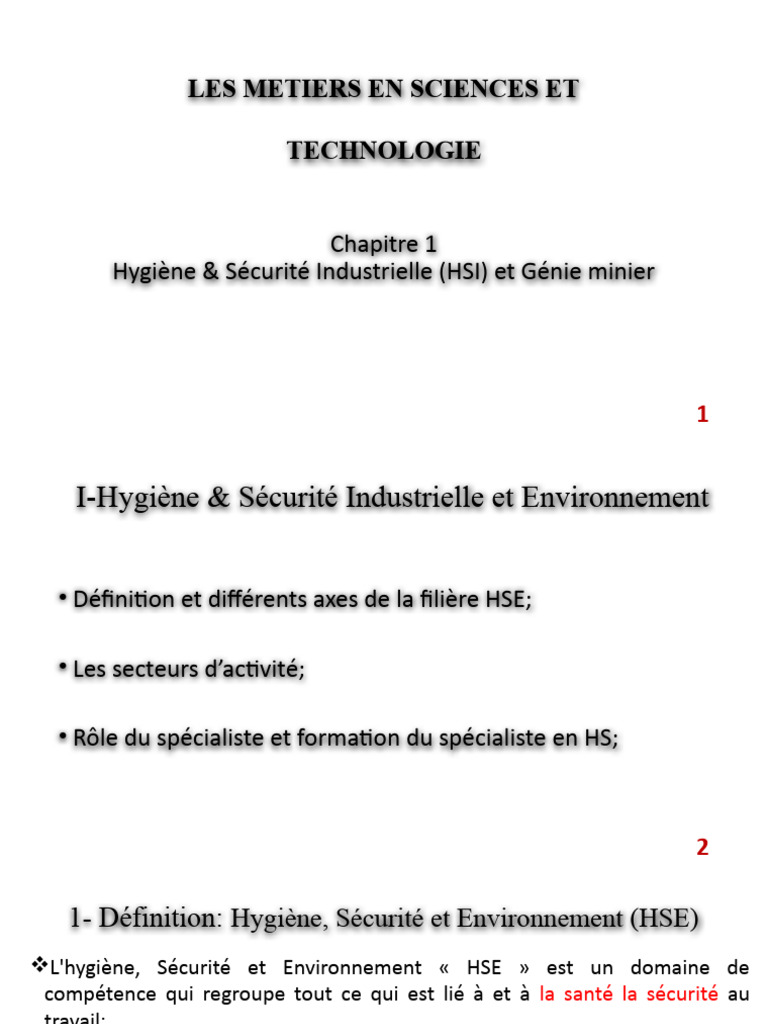 Présentation MST L1 | PDF