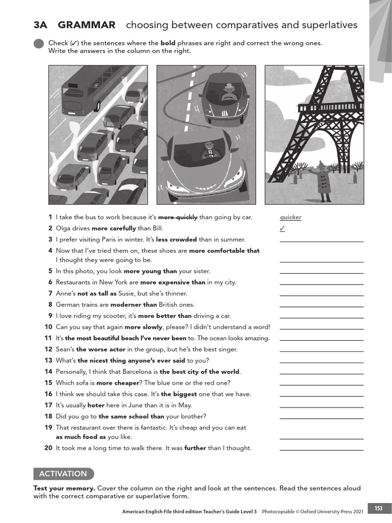 AEF3e Level 3 TG PCM Grammar 3A | PDF