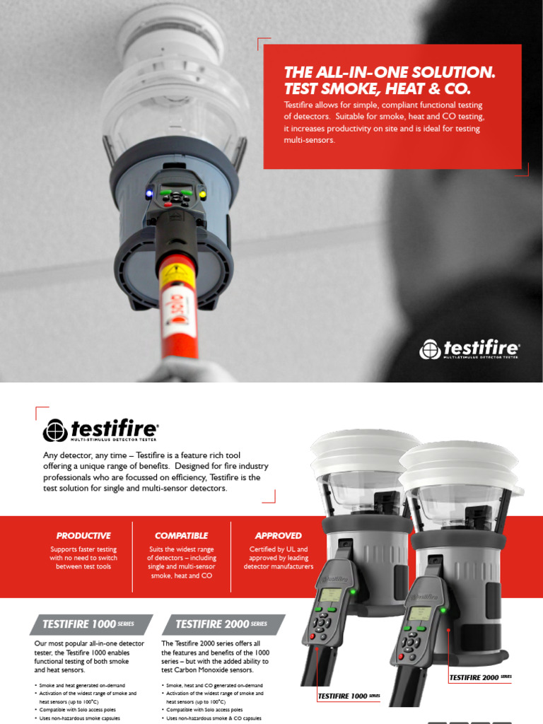 Testifire Flyer | PDF | Sensor | Smoke