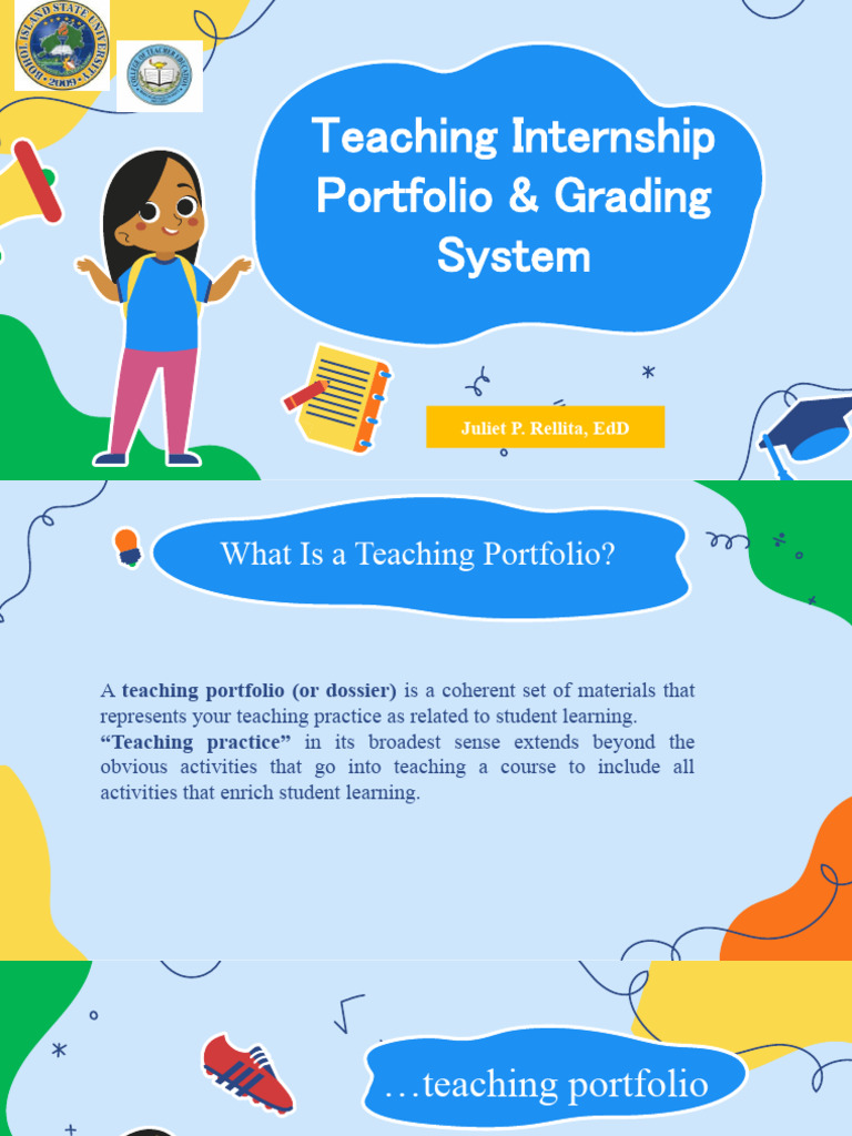 Teaching Internship Portfolio Grading System | PDF | Teachers | Learning