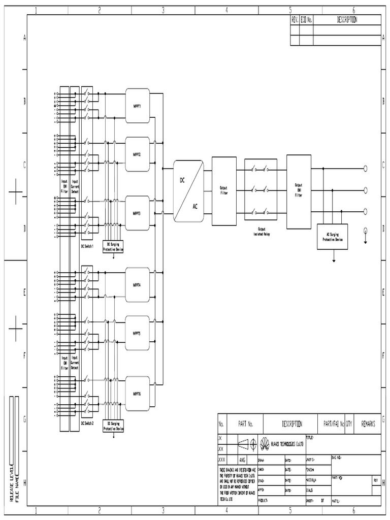 SUN2000 (330KTL H1&H2) Electrical Schematic | PDF
