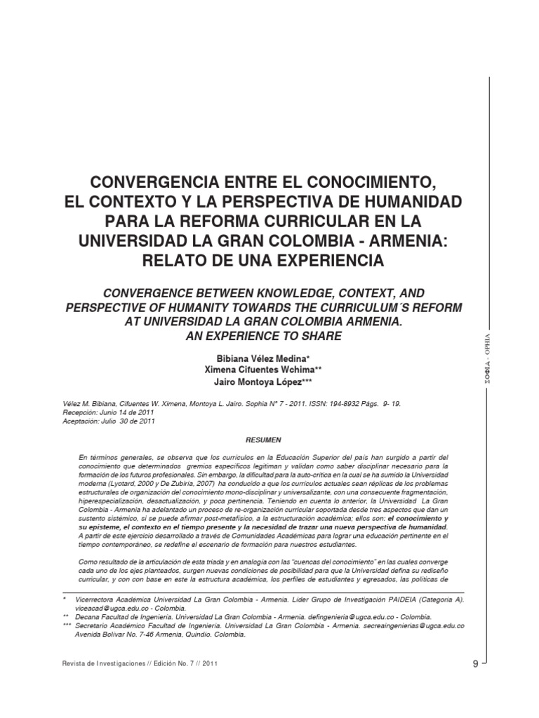 Anexo 13.1 Triada Ugca | PDF | Plan de estudios | Conocimiento