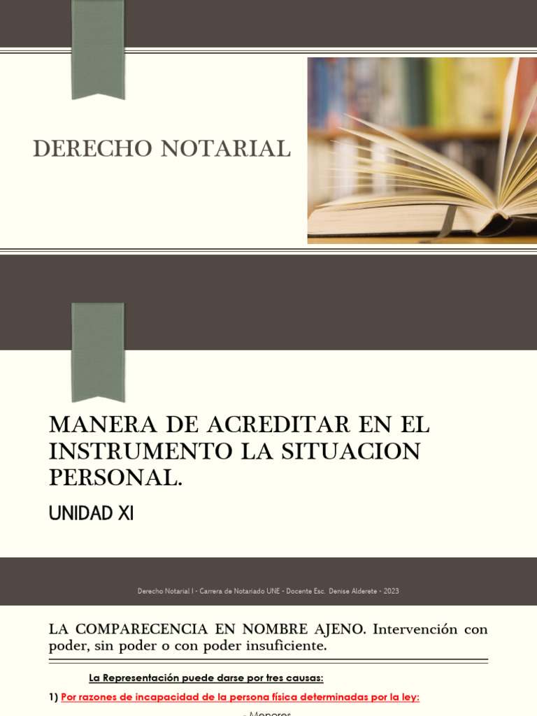 Capacidades y Representación Legal Notarial | PDF | Bancarrota ...