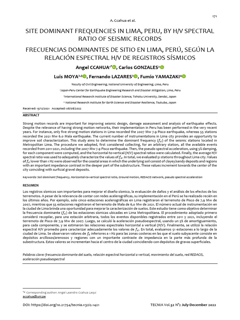 Dominant Freq | PDF | Spectral Density | Earthquakes