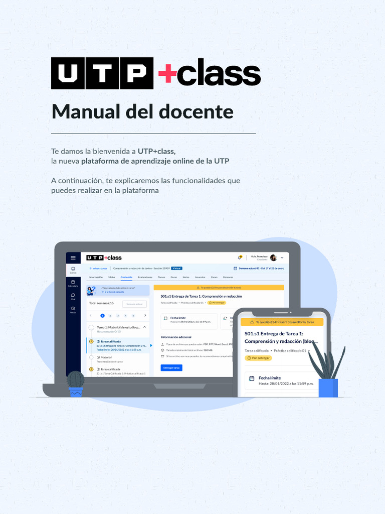 Manual Docente UTP+Class | PDF | HTML | Multimedia