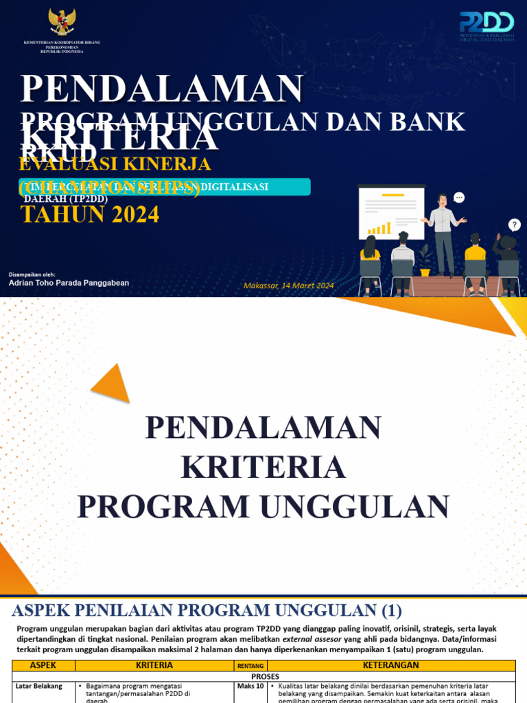 ADRIAN - Bahan Sosialisasi Program Unggulan & RKUD TP2DD Wilayah ...