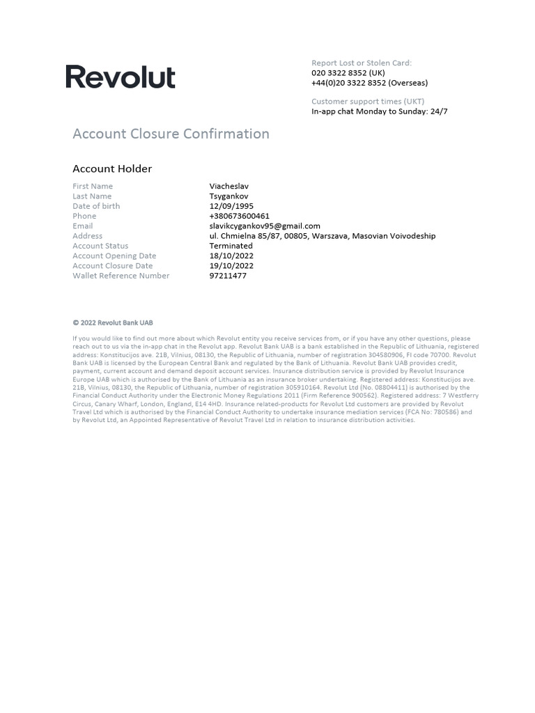 Account Closure | PDF | Banks | Banking Technology