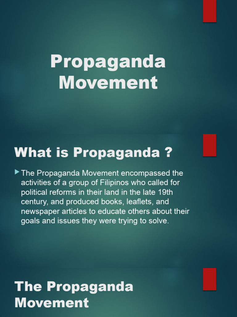 Propaganda Movement | PDF | Philippines–Spain Relations | Spanish East ...