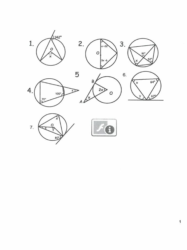 Circle Theorems End of Topic | PDF