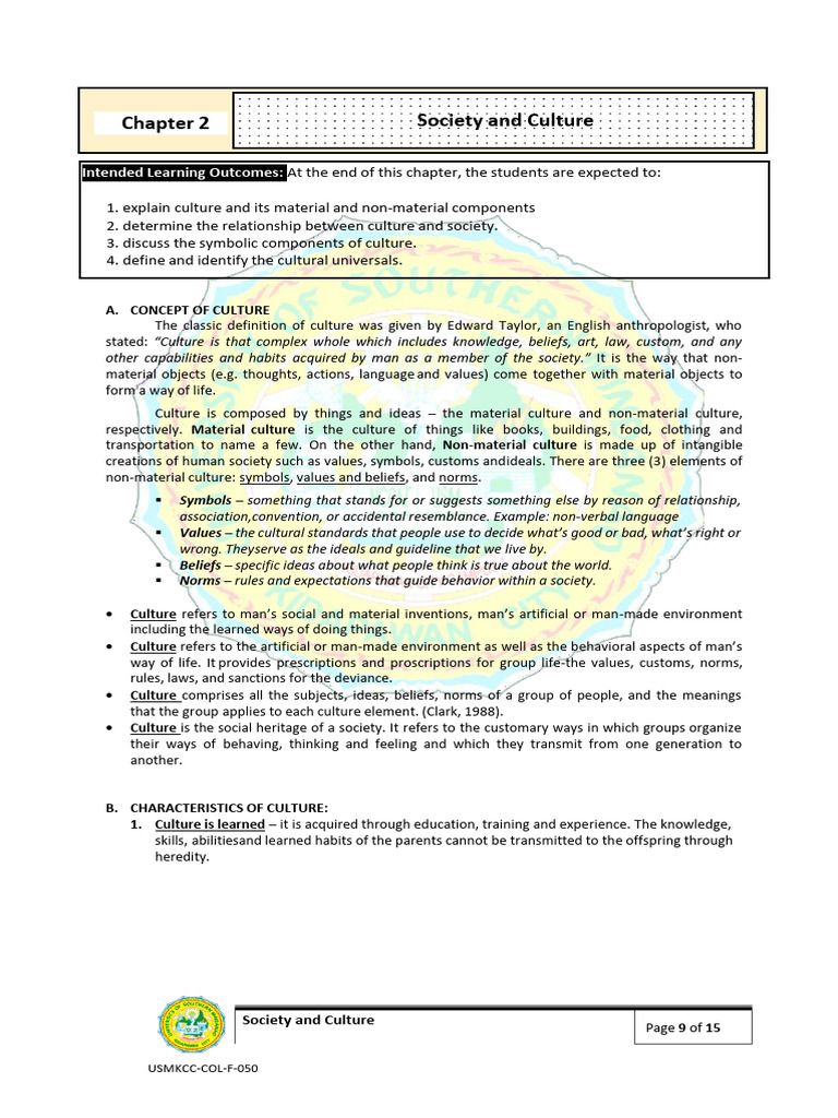 Soc Sci 1 Chapter 2 | PDF | Social Psychology | Liberal Arts Education