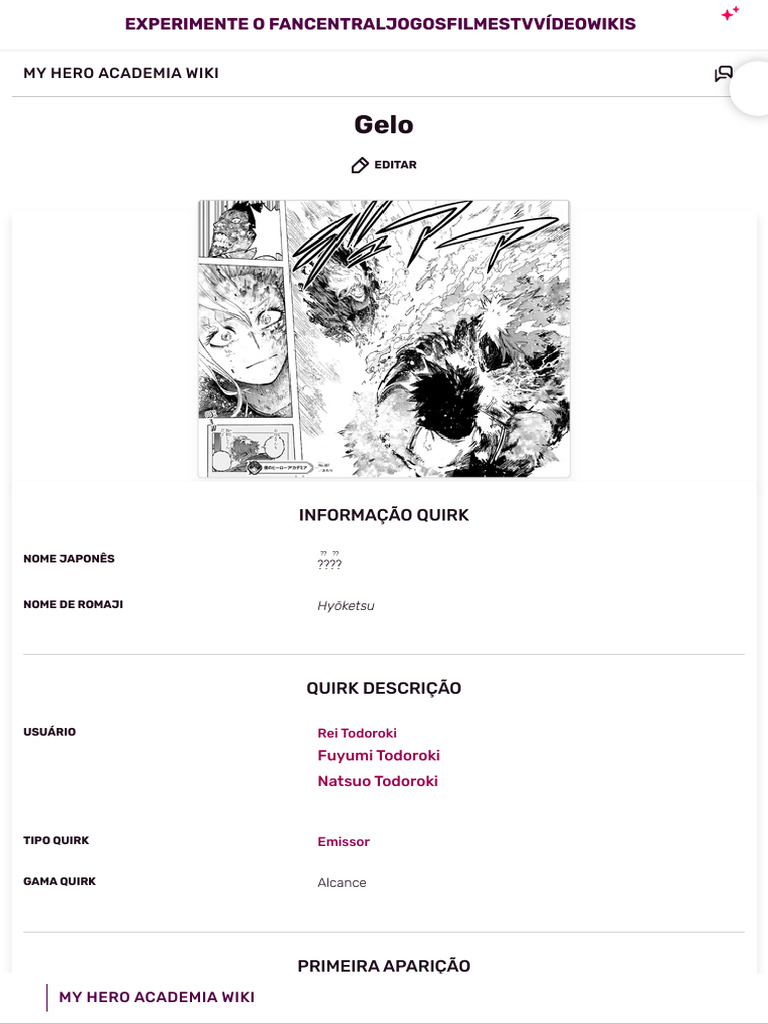 Quirk Frost na Família Todoroki | PDF