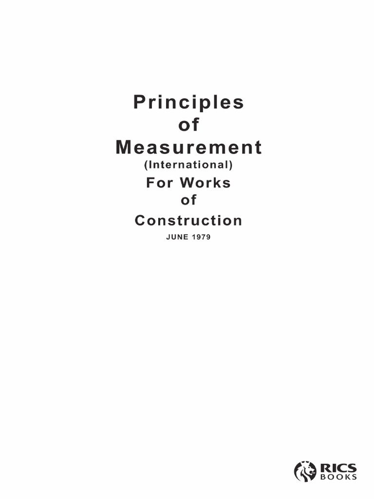 Principles of Measurement (POMI) R | PDF