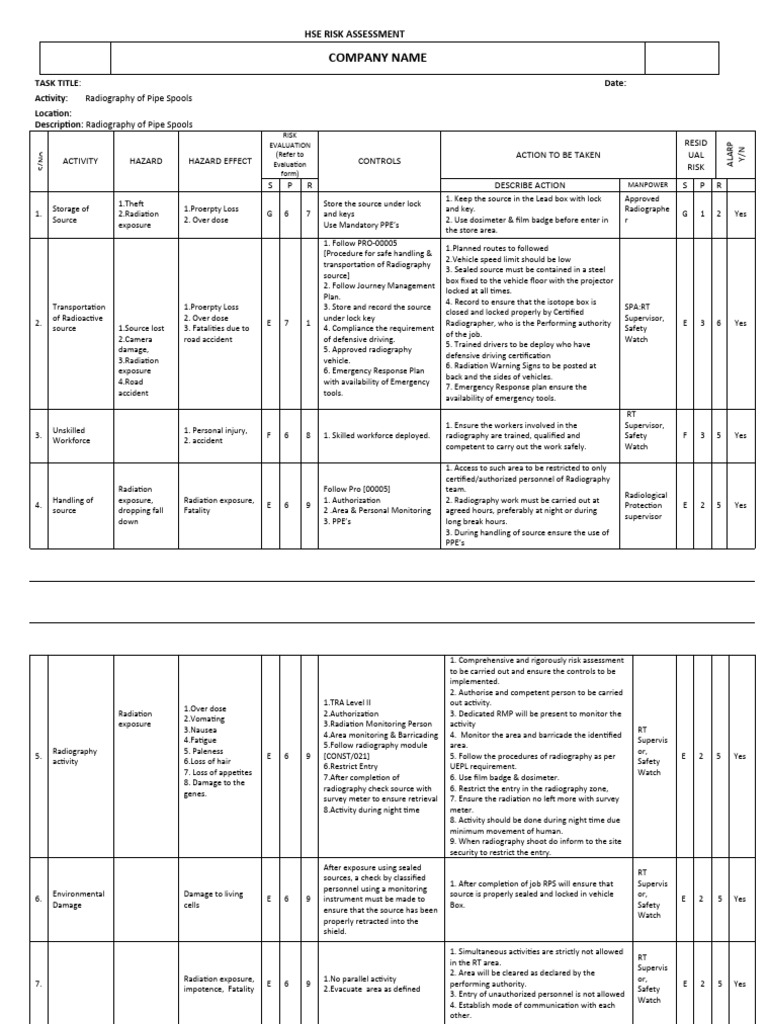 RA Radiography of Pipe Spools | PDF | Radiation | Safety