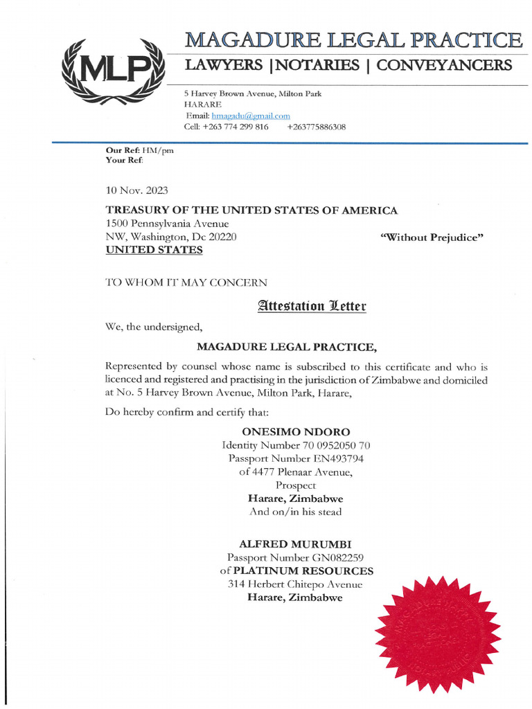 Attestion Letter | PDF